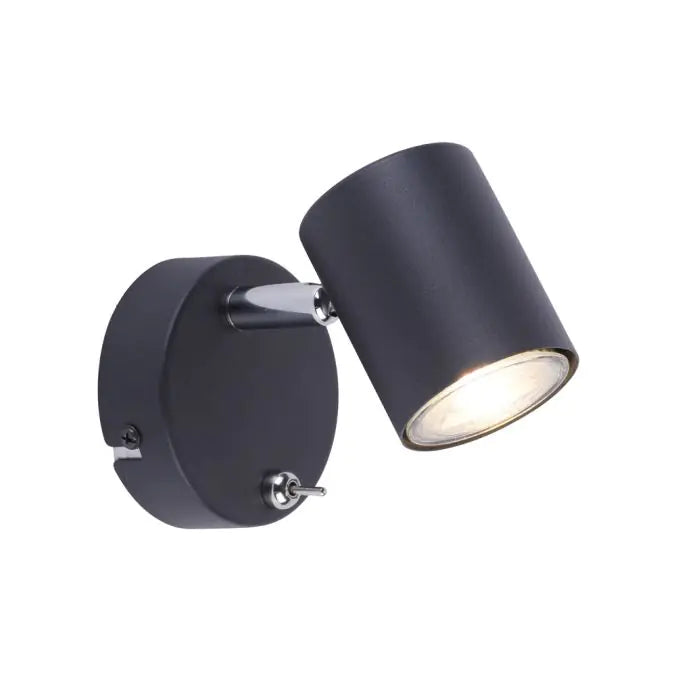 LED wall light, anthracite, pivotable, rotatable, warm white – Galaxy ...